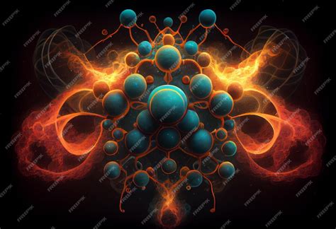 Premium Photo Ai Generative Science Molecule Model Structure Business Teamwork Concept