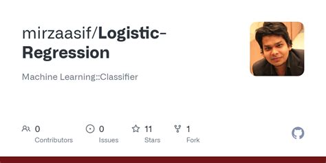 GitHub Mirzaasif Logistic Regression Machine Learning Classifier