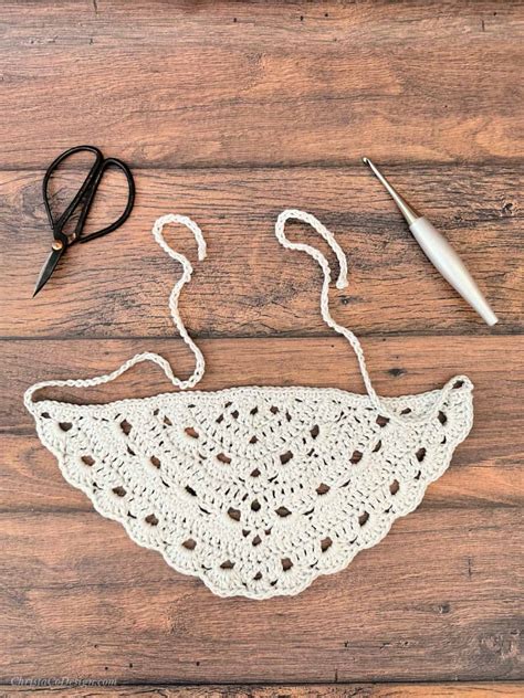 Easy Summer Head Scarf Bandana Free Crochet Pattern Christacodesign
