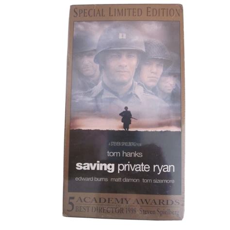 Saving Private Ryan Vhs 2 Tape Set Special Limited Edition 2000 Tom