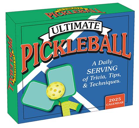 Ultimate Pickleball 2025 Boxed Daily Calendar Rsvp