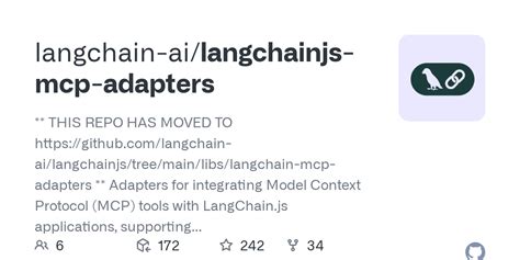 Github Langchain Ailangchainjs Mcp Adapters This Repo Has Moved