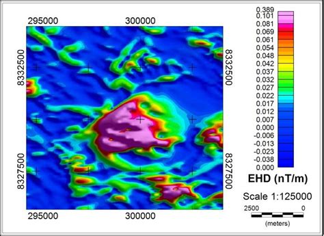 Map Of The Enhanced Horizontal Derivative Ehd Obtained For The Download Scientific Diagram