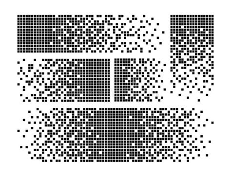 Pixel Disintegration Background Halftone Fragment Dispersed Dotted