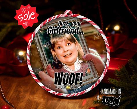 Home Alone Ornament Buzzs Girlfriend Photo With Buzz Your Girlfriend