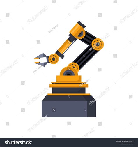 Hydraulic Robot Arm Hand Manufacturing Industry Stock Vector Royalty Free 2242760079