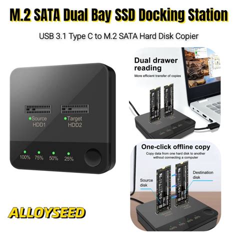 ฮารดดสกเครองถายเอกสาร USB ชนด C เพอ M ชองค SATA SSD แทนวางมอถอฮารดไดรฟกลอง