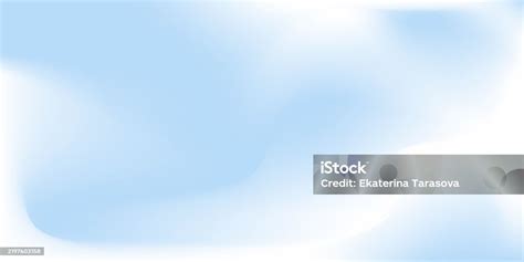 부드러운 파란색과 흰색 음영이 있는 부드러운 그라데이션 하늘 배경입니다 가볍고 통풍이 잘되는 계절 배너에 적합합니다 파스텔 벡터 일러스트 레이 션 0명에 대한 스톡 벡터