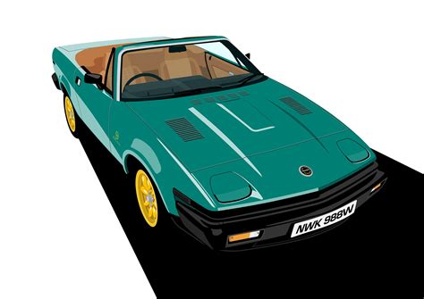 Stylised Tr8 7 Artwork Triumph Tr8