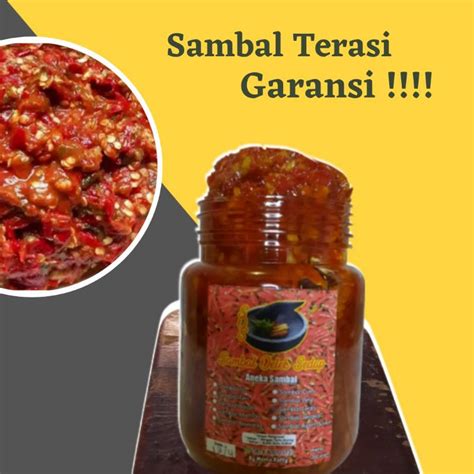 Jual Sambal Sambel Cabe Cabai Chili Terasi By Sos Shopee Indonesia