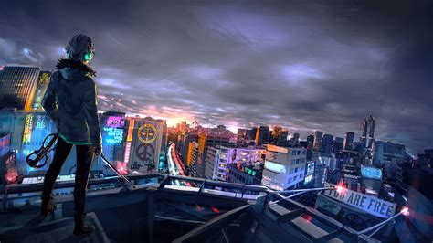 Cyberpunk City Night Scenery Sci Fi 4k Hd Wallpaper Rare Gallery