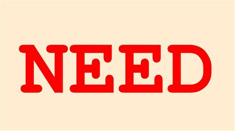 Правила использования модального глагола Need