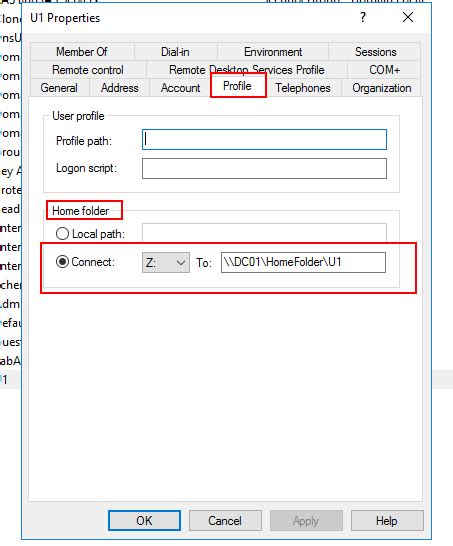 home folder doesn t map microsoft qanda