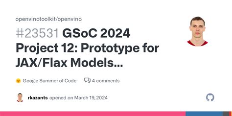 GSoC 2024 Project 12 Prototype For JAX Flax Models Support Or Keras 3