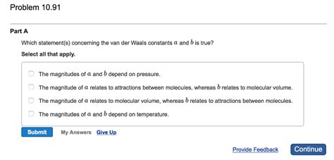 Solved Problem 10 91 Part A Which Statement S Concerning Chegg