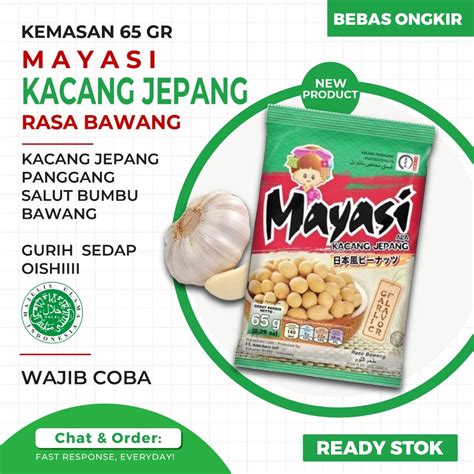 Jual MAYASI Kacang Jepang Rasa Bawang Jagung Bakar Pedas Koro Pedas