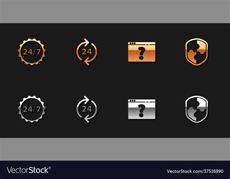 set clock 24 hours telephone support browser vector image