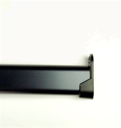 6ft Steel Black Oval Closet Rod Hardware Decor