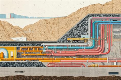 Underground Infrastructure Illustration Premium Ai Generated Image
