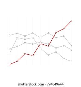 Modern Spline Graph Business Chart Infographic Stock Vector Royalty Free Shutterstock