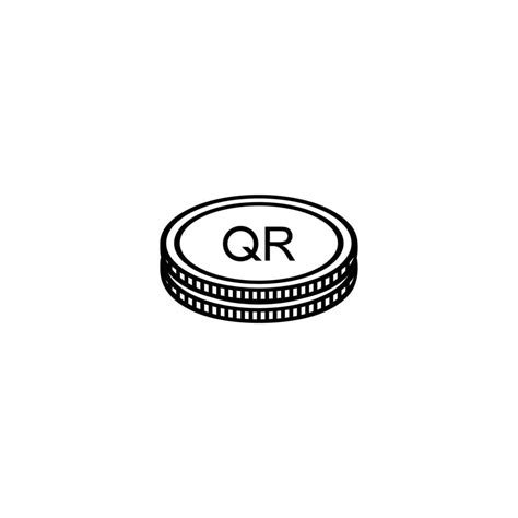 Qatar Currency Icon Symbol Qatari Riyal Latin Version Qar Sign