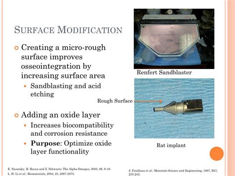 Ppt Thermal Oxidation Of Titanium For Improved Medical Implant Osseointegration Powerpoint