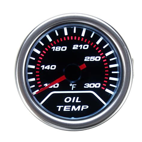 52mm 2 Inch Universal Car Smoke Lens LED Pointer Water Oil Temperature