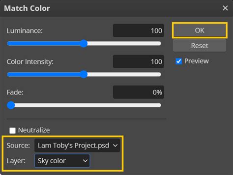 How To Adjust Colors To Match With Another Photo In Photopea