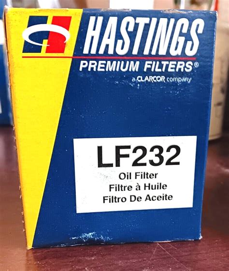 Hastings Lf232 Cross Reference Oil Filters Oilfilter