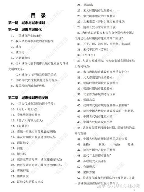 2024考研城市规划原理最新重点23章节整理 知乎
