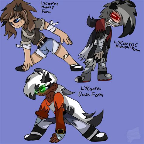 Lycanroc As Human By Katsaltbcstoopid On Deviantart