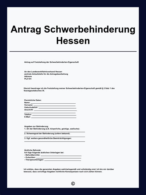 Antrag Schwerbehinderung Hessen