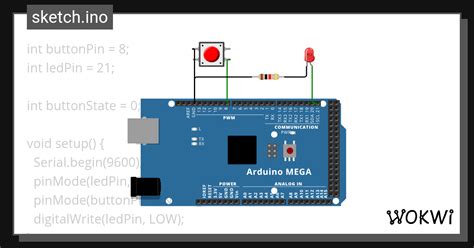 Button State Wokwi ESP32 STM32 Arduino Simulator