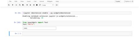 Ipywidgets Do Not Work Properly Issue Jupyter Widgets