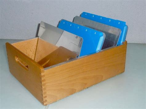 Holz Karteikasten Box Büro Einlage 2 Rigister Durable Ablag Kaufen
