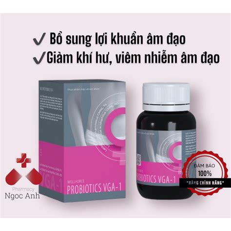 Men vi sinh Wellforce Probiotic VGA bổ sung lợi khuẩn hộp v Shopee Việt Nam