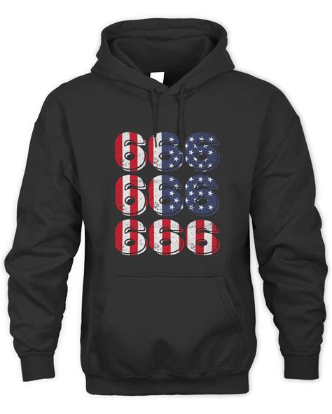 Patriotic Satan American Flag Occult Pentagram Baphomet 666 Senprints