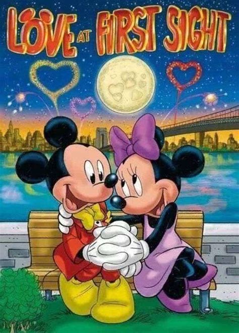 Mini y MIcky enamorados rompecabezas en línea