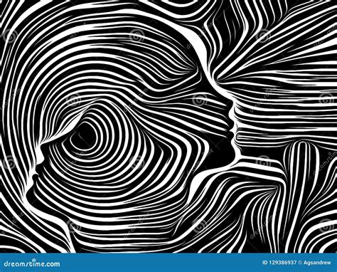 Realms Of Inner Lines Stock Illustration Illustration Of Minimalist