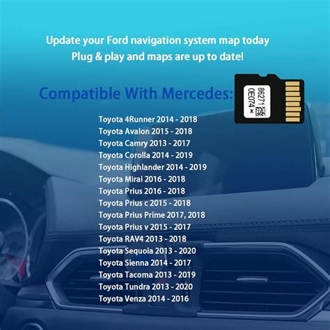 Buy 2021 Latest Navigation SD Card Compatible With Toyota Highlander