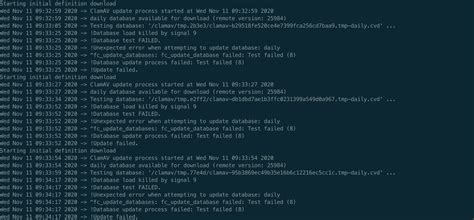 on fresh install clamav container fills up the disk · issue 733