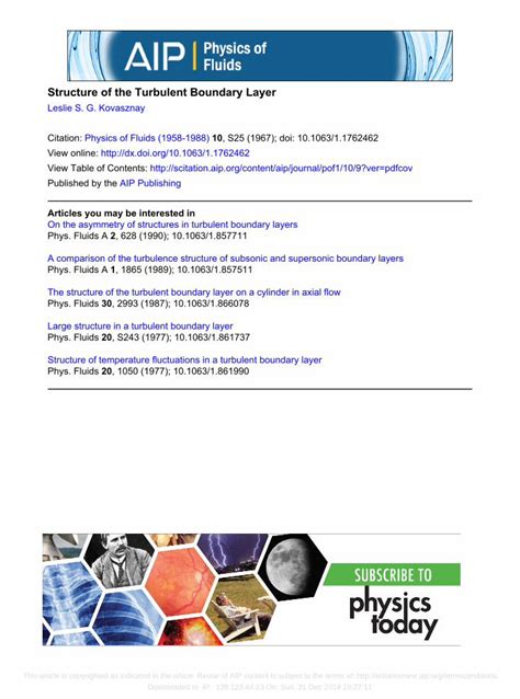 Pdf Structure Of The Turbulent Boundary Layer Dokumentips