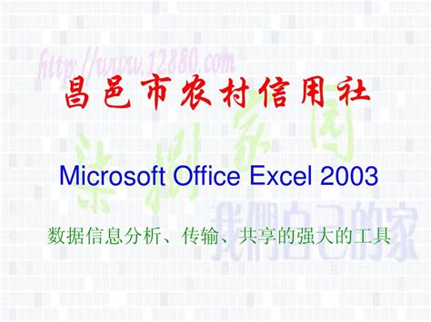 excel2003 学习课件 word文档在线阅读与下载 无忧文档
