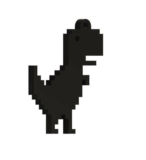 Free Stl File Dino Key Chain・3d Printable Model To Download・cults
