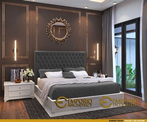 Desain Kamar Tidur Interior Rumah Klasik Modern Lantai Ibu Naomi Di Alam Sutera Tangerang