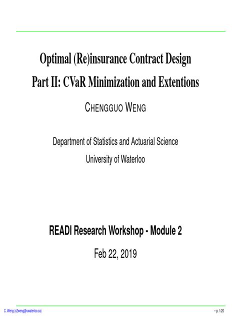 Cvar Minimization And Extentions Download Free Pdf Mathematical