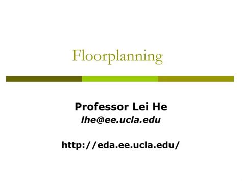 Ppt Floorplanning Powerpoint Presentation Free Download Id760671