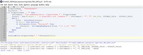 get password laps and error please help me or guide me autoit