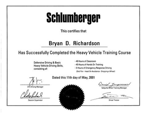 Csho Certificate