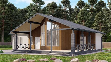 Заказать проект дома из СИП панелей Стильный 2 125 м² 15х12 м 1 этаж